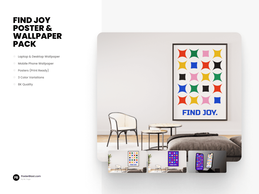 Find Joy Wallpaper & Poster Pack - Poster Blast